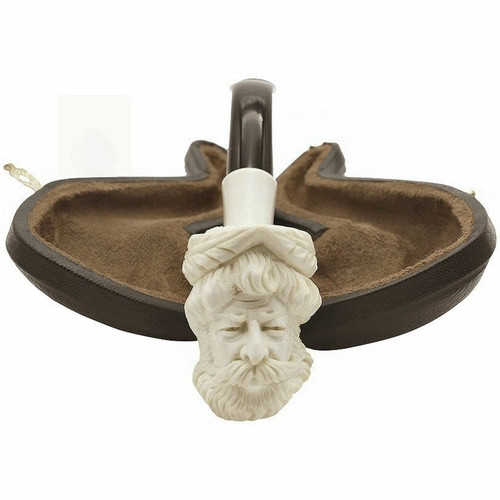 Hand Carved Zeus Smooth Knurl 100% Solid Block Meerschaum Pipe | People ...