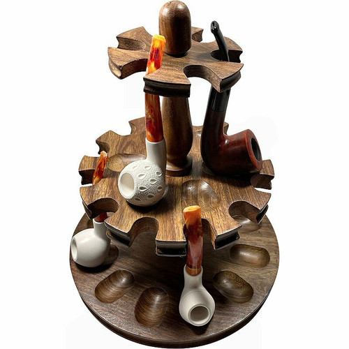 18 Pipe 2 Tier Wood Pipe Rack | Pipe Racks and Stands | Royal ...