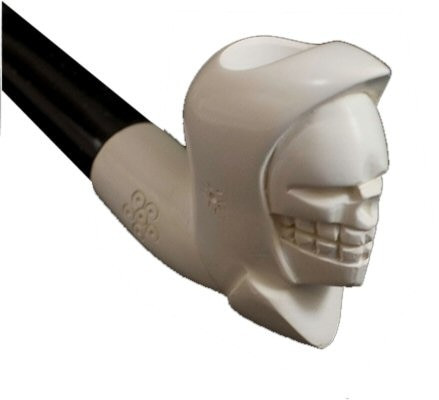 Meerschaum Pipes - Dual Stem Grim Reaper Churchwarden Meerschaum Pipe ...