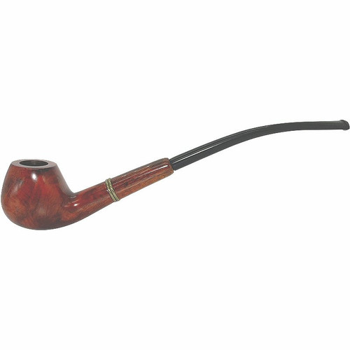 Colton 9mm Brass Rings German Briar Churchwarden Pipe | Royal ...