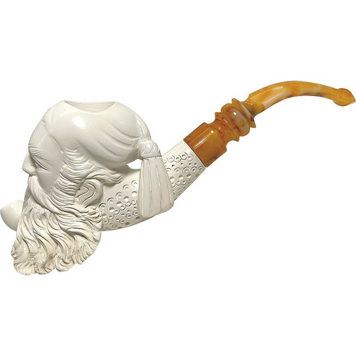 Special Bearded Old Man Smoking Pipe Meerschaum Pipe | Royal Meerschaum ...