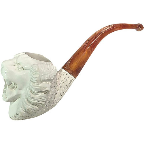Oom Paul Style Tiger with Lattice Meerschaum Pipe | Royal Meerschaum Pipes