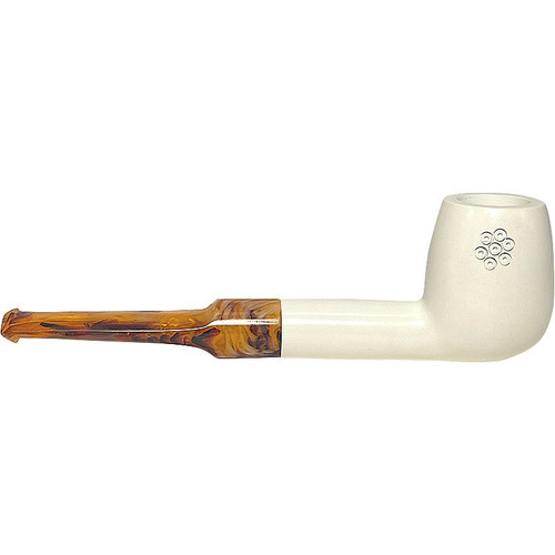 Smooth Long Shank Straight Saddle Stem Meerschaum Pipe | Royal Meerschaum Pipes