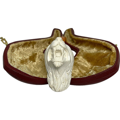Tiger Smooth Knurl Oom Paul Style Meerschaum Pipe | Royal Meerschaum Pipes