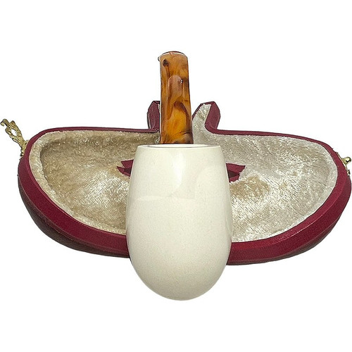 Special Billiard Classic Smooth Meerschaum Pipe | Royal Meerschaum Pipes