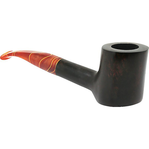 Poker Acrylic Stem Italian Briar Pipe | Royal Meerschaum Pipes