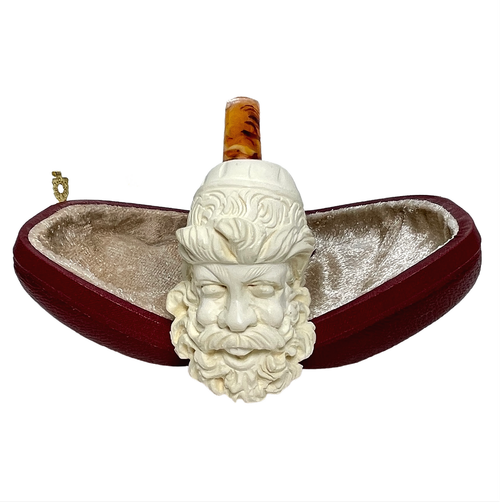 Hand-Carved Santa Claus Meerschaum Pipe | Royal Meerschaum Pipes