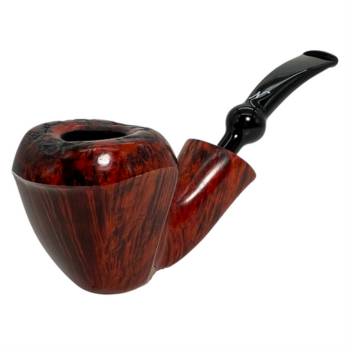 Nørding #2 Orange Grain Freehand Briar Pipe | Royal Meerschaum Pipes