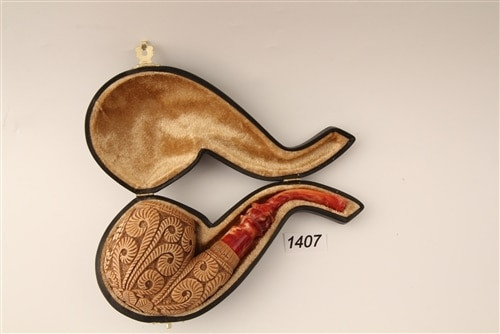 Special Hand Carved USMC United States Marine Corps Emblem Meerschaum ...