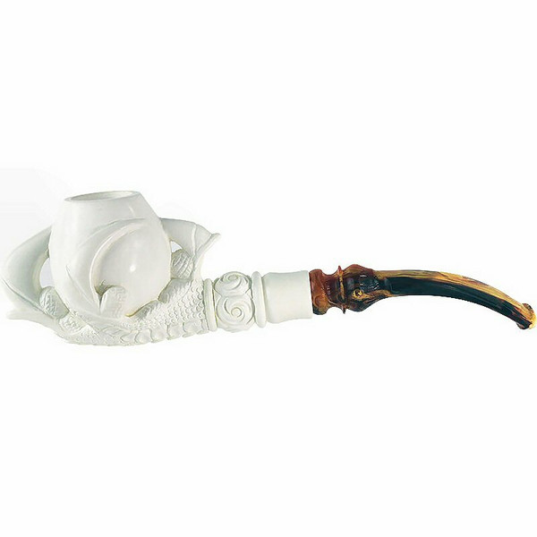 Special Claw Knurl Designer Stem Meerschaum Pipe | Royal Meerschaum Pipes