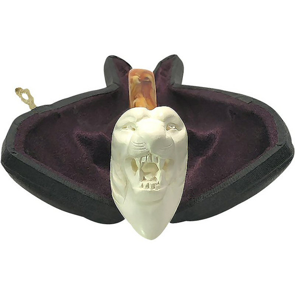 Tiger Smooth Matte Finish Meerschaum Pipe | Royal Meerschaum Pipes
