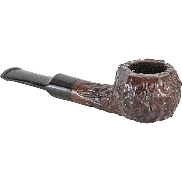 Rusticated Brown Small Italian Briar Pipe | Royal Meerschaum Pipes