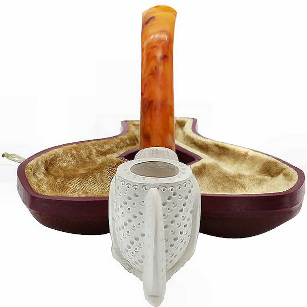 Designer Lattice Claw Meerschaum Pipe | Royal Meerschaum Pipes