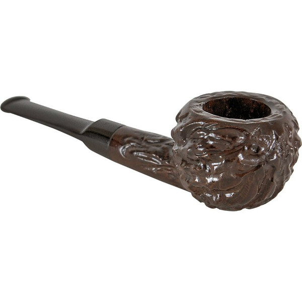Rusticated Straight Stem Small Italian Briar Pipe | Royal Meerschaum Pipes