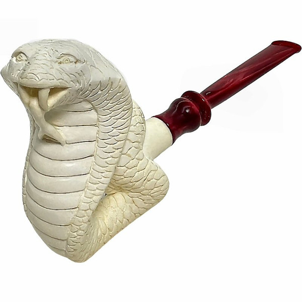 Deluxe Master Carver Cevik Cobra Meerschaum Pipe | Royal Meerschaum Pipes