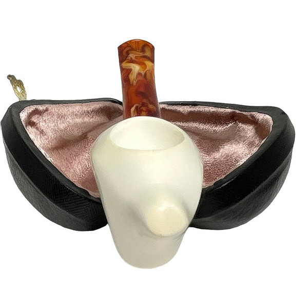 Smooth Freehand Flat Bottom Meerschaum Pipe | Royal Meerschaum Pipes