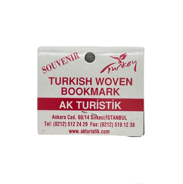 Turkish Woven Bookmark - Blue Red | Royal Meerschaum Pipes