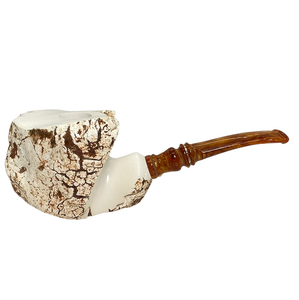 Special Natural Raw Block Meerschaum Pipe | Royal Meerschaum Pipes
