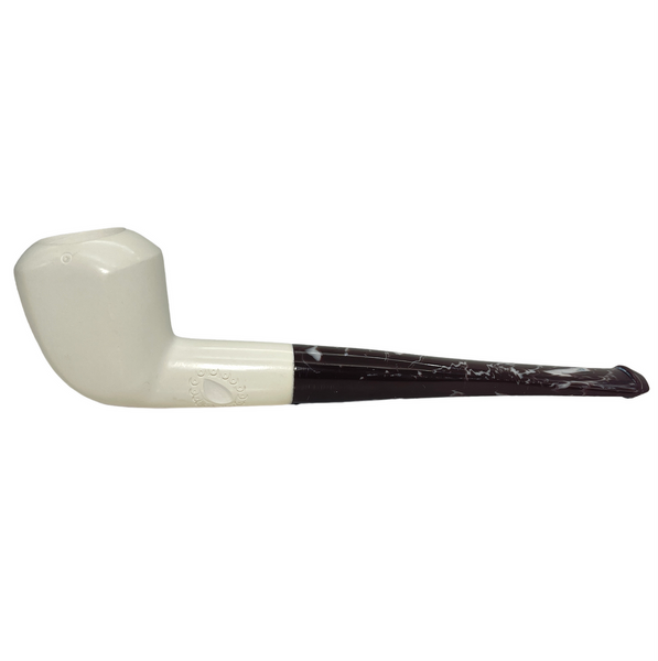 Smooth Rounded Panel Straight Meerschaum Pipe | Royal Meerschaum Pipes