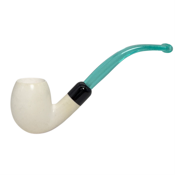 Army Mount Style Smooth Bent Meerschaum Pipe | Royal Meerschaum Pipes