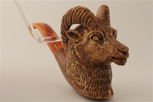 Special Hand Carved Goat Meerschaum Pipes - Buy Meerschaum Pipes on ...