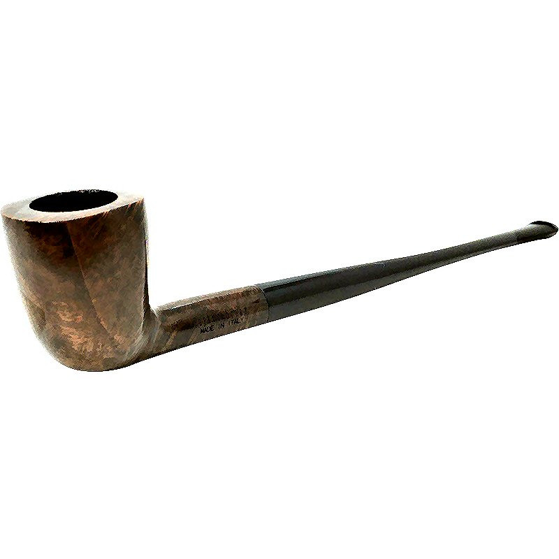 Small Panel Italian Briar Churchwarden Pipe | Royal Meerschaum Pipes