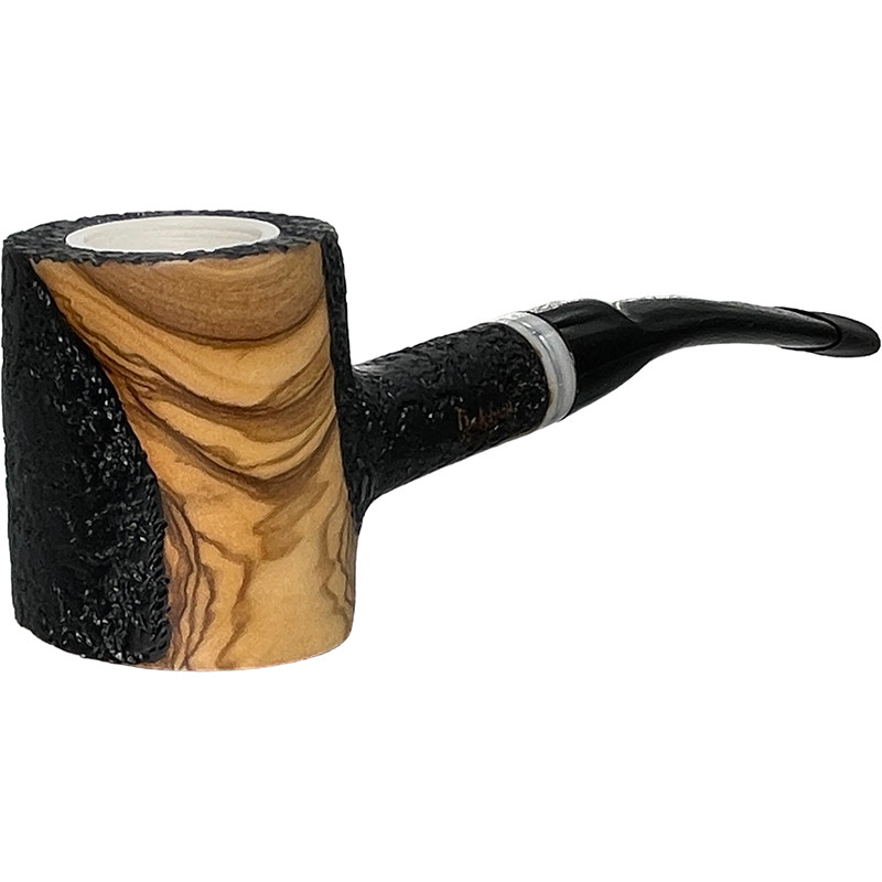 Meerschaum Lined Poker White Band Olive Wood Pipe | Royal Meerschaum Pipes