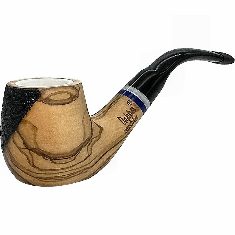 Meerschaum Lined Sitting Olive Wood Pipe | Royal Meerschaum Pipes