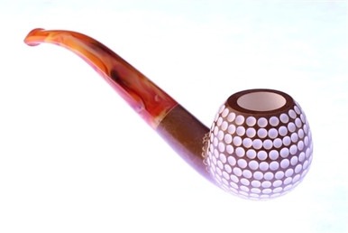 Deluxe Hand Carved Golf Ball Dark Finish Meerschaum Pipe - Buy ...