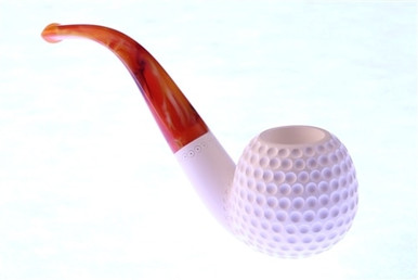 Deluxe Hand Carved Golf Ball Meerschaum Pipe - Buy Meerschaum Pipes on ...