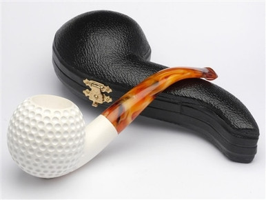 Meerschaum Pipes - Hand Carved Golf Ball Meerschaum Pipe - Buy ...