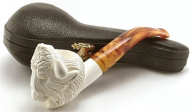 Meerschaum Pipes - Hand Carved Buffalo Meerschaum Pipe - Buy Meerschaum ...