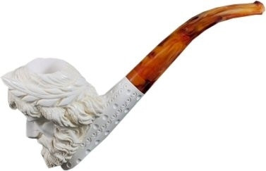 Meerschaum Pipes - Regular Hand Carved Zeus "Father of Gods" Meerschaum ...