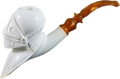 Deluxe Hand Carved Medieval Knight Meerschaum Pipe - Buy Meerschaum ...