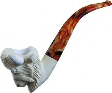 Medium Hand Carved Buffalo Head Meerschaum Pipes - Buy Meerschaum Pipes ...