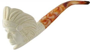 Regular Hand Carved Indian Head Meerschaum Pipes - Buy Meerschaum Pipes ...