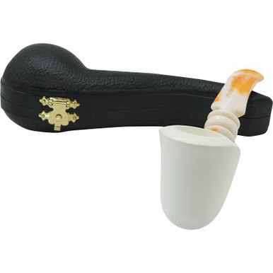 Smooth Signed Muhsin Freehand Meerschaum Pipe | Royal Meerschaum Pipes