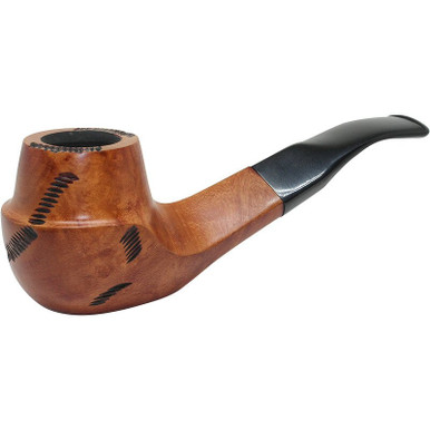 Royal Lorenzo Vivace Sitter Bent Stem Italian Briar Pipe | Royal ...