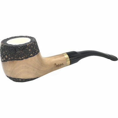 Meerschaum Lined Fancy Rustication 9mm Olive Wood Pipe | Royal ...