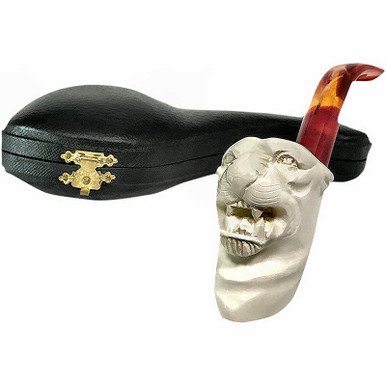 Signed Yilmaz Oom Paul Tiger Meerschaum Pipe | Royal Meerschaum Pipes