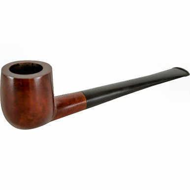 Small Billiard Brown Italian Briar Pipe | Royal Meerschaum Pipes