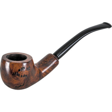 Small Brown Polished Italian Briar Pipe | Royal Meerschaum Pipes