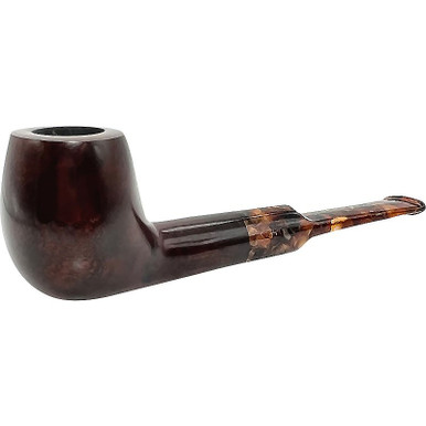 Brown Straight Saddle Stem Briar Pipe | Royal Meerschaum Pipes