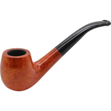 Royal Apple Bent Orange Italian Briar Pipe | Royal Meerschaum Pipes