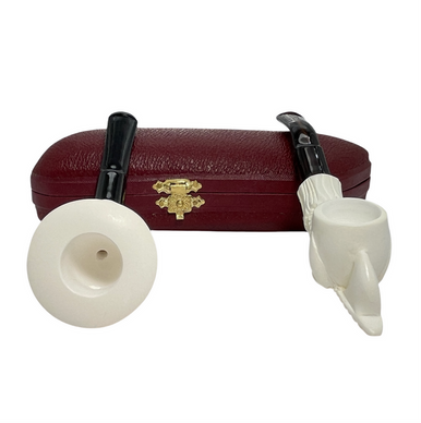 Horn and Claw Mini Meerschaum Pipe Set | Royal Meerschaum Pipes