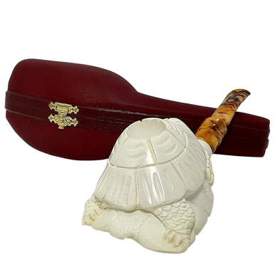Special Turtle Hand Carved Meerschaum Pipe | Royal Meerschaum Pipes