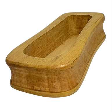 Single Flat Pipe Holder - Light Wood Cradle | Royal Meerschaum Pipes