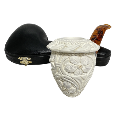 Special Embossed Calabash Silver Band Meerschaum Pipe | Royal ...