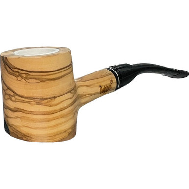 Meerschaum Lined Poker Dapper Olive Wood Pipe | Royal Meerschaum Pipes