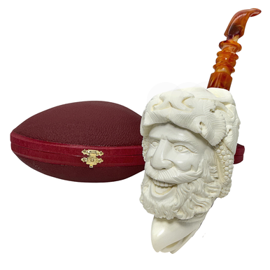 Baglan Signed Bacchus & Eagle Double Head Meerschaum Pipe | Royal ...
